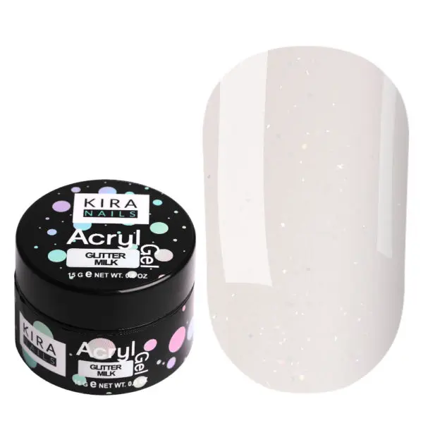 Acryl Gel Glitter Milk 15 ml. Kira Nails - buy Acrylic gels Kira Nails ...